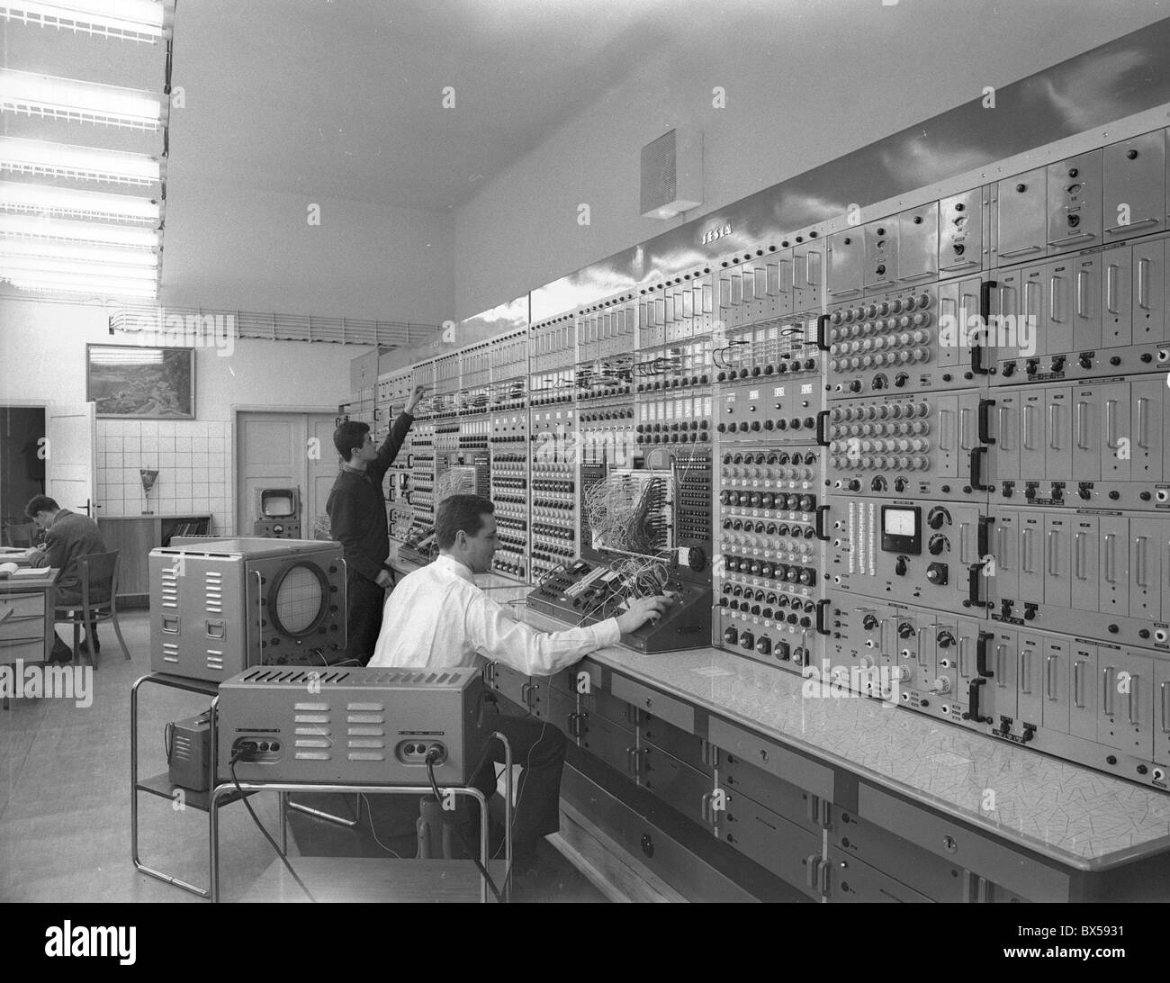Compute AP-3M, computer operators Stock Photo - Alamy