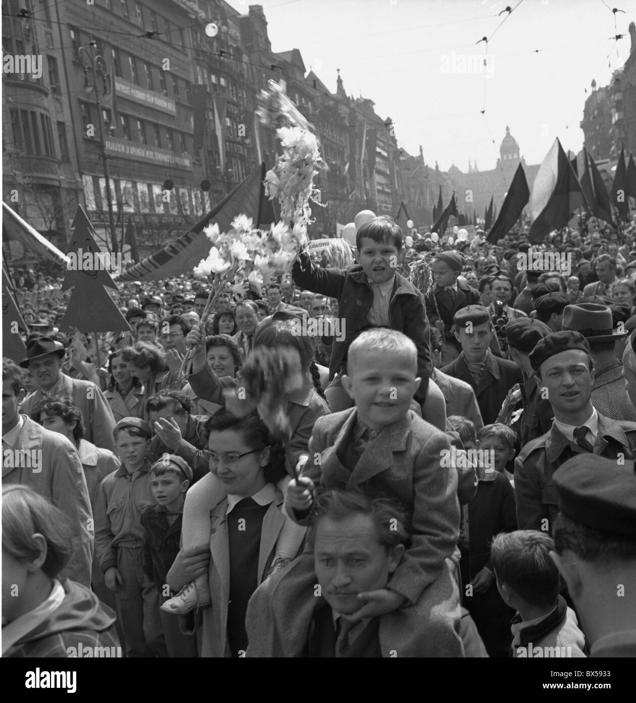 Prague may day parade in hi-res stock photography and images - Alamy