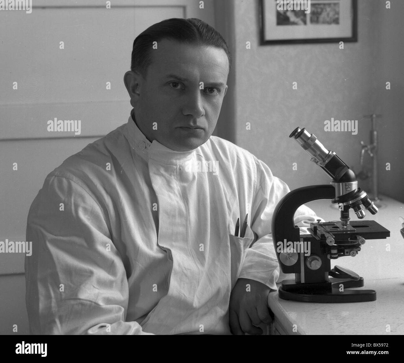 Czechoslovakia - Prague, 1951. Scientist, microbiologist and ...
