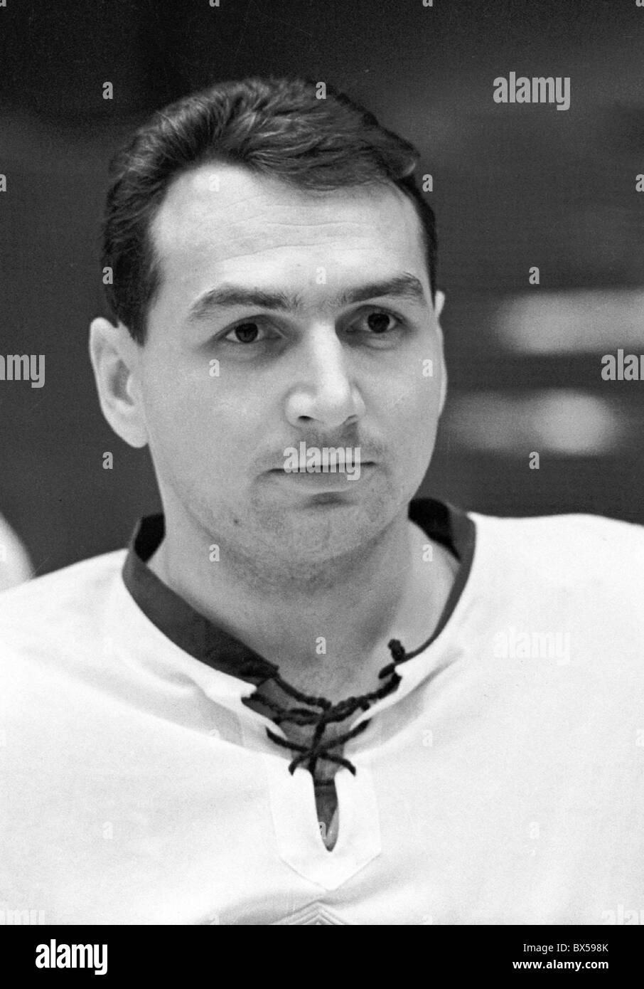 Czechoslovak national ice hockey team player Jaroslav Jirik, January ...