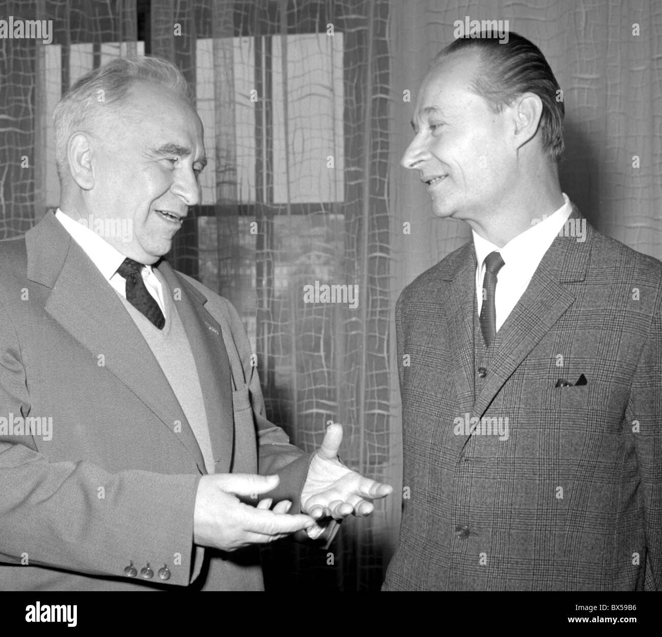 Prague spring 1968 leader alexander dubcek Black and White Stock Photos ...