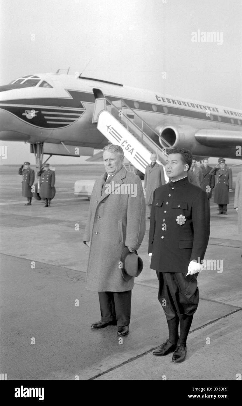 Cambodian Prince Norodom Sihanuk, Antonin Novotny Stock Photo - Alamy