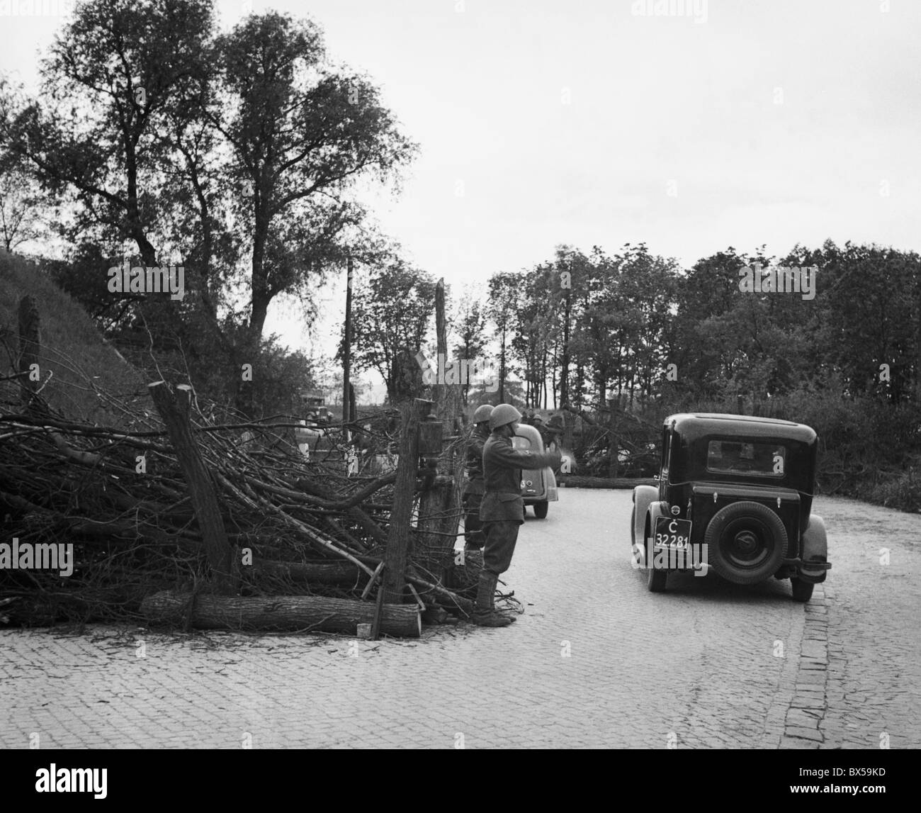 Czechoslovakia - Germany border, 1938 Stock Photo - Alamy