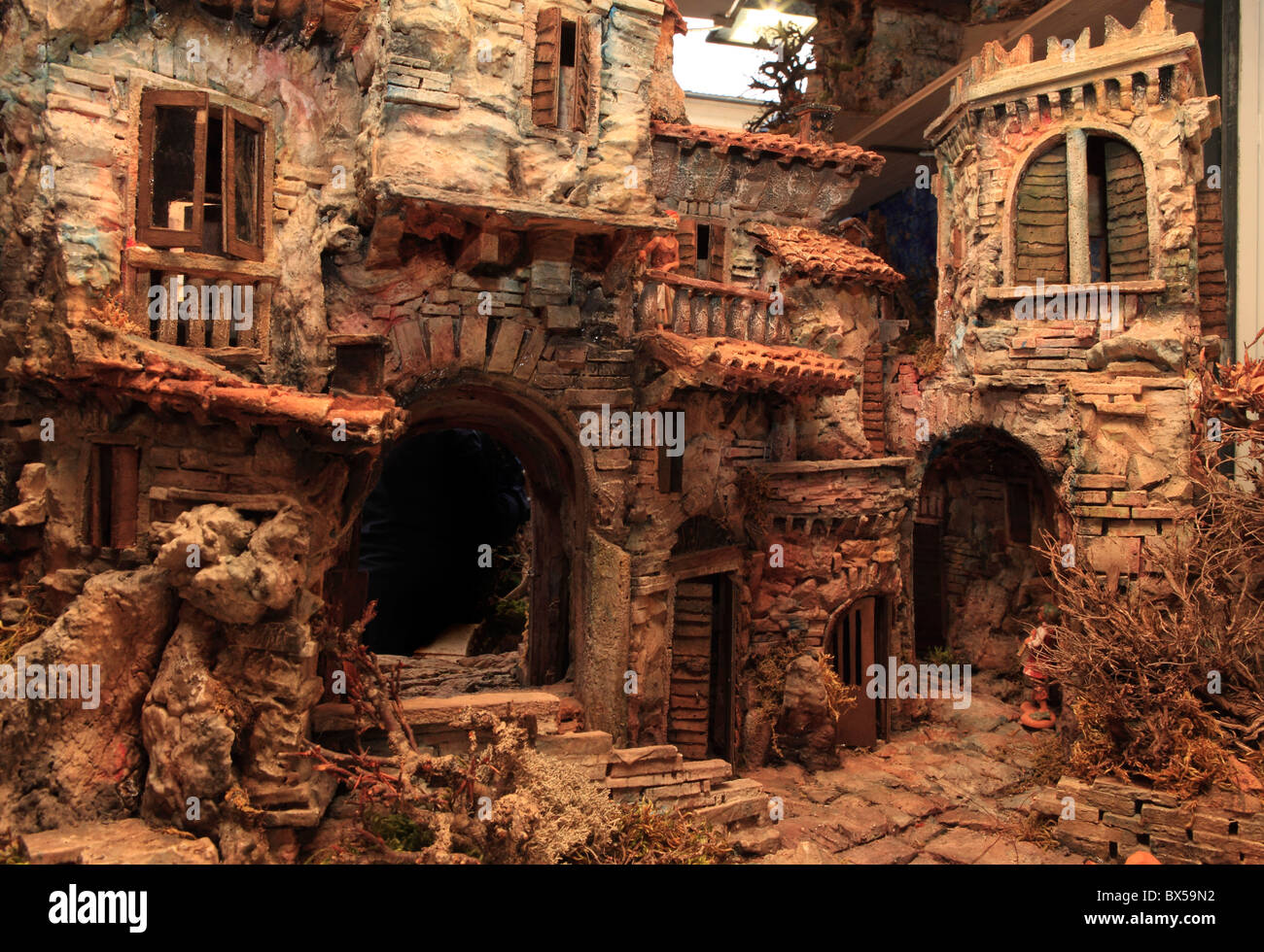 Perfect miniature model of a ramshackle country rambling old fashioned ...