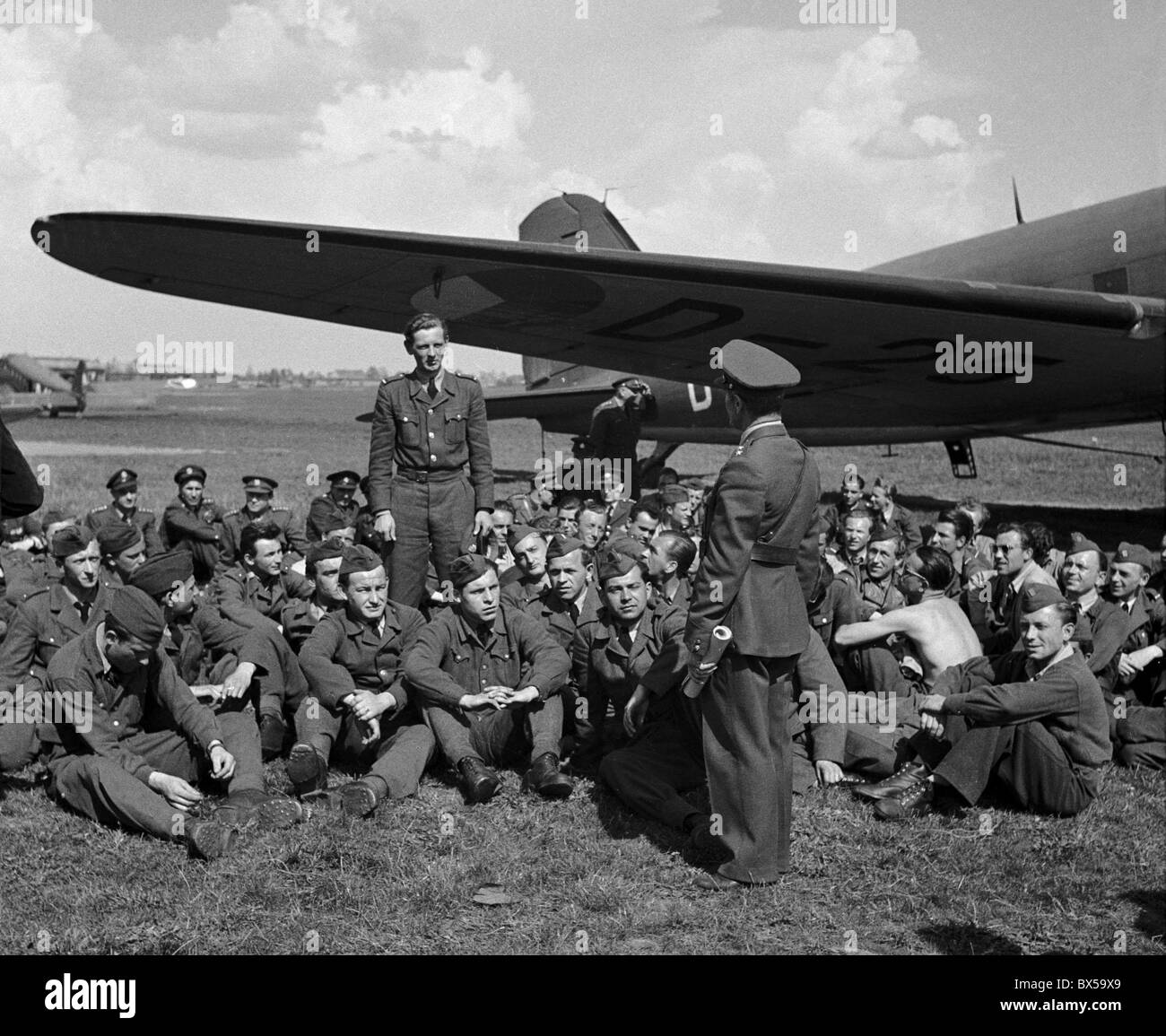 Prague - Czechoslovakia, 1948. Czechoslovak Army listen to their ...