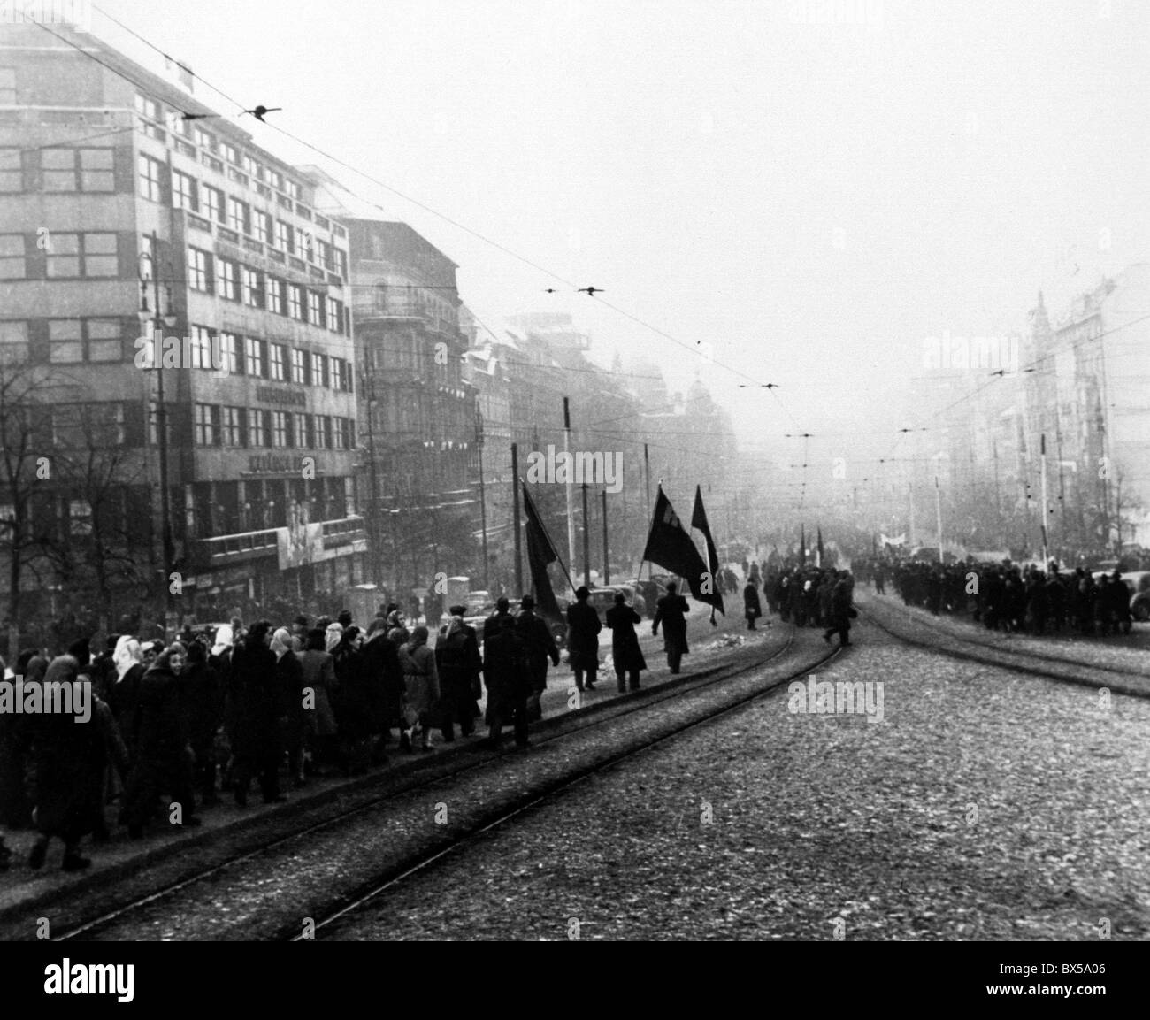 Czechoslovakia february 1948 after communist hi-res stock photography ...