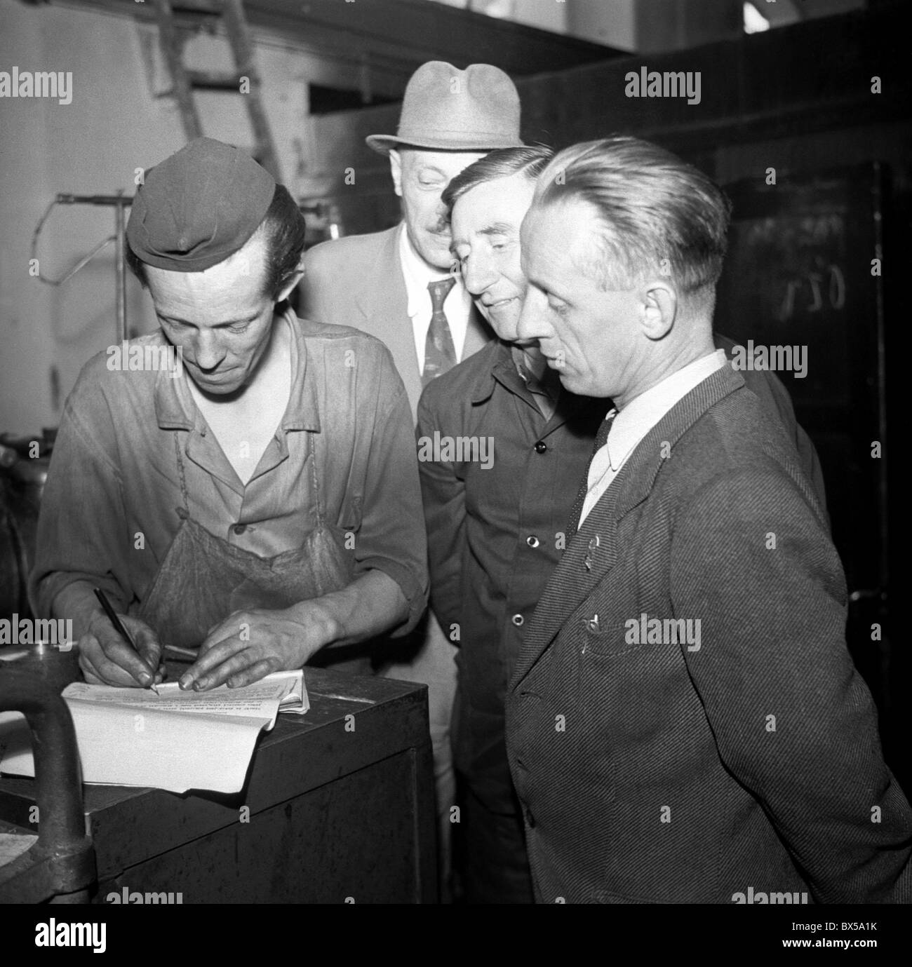 Tatra shock - worker Stock Photo - Alamy