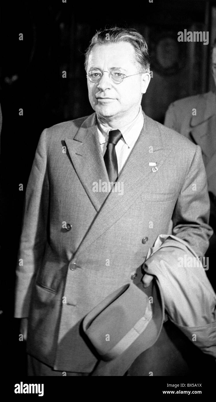 Czechoslovakia, Prague - 1949. Secretary General of the Italian ...