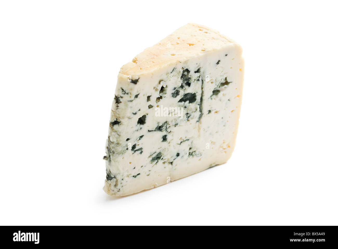 the blue cheese on white background Stock Photo - Alamy