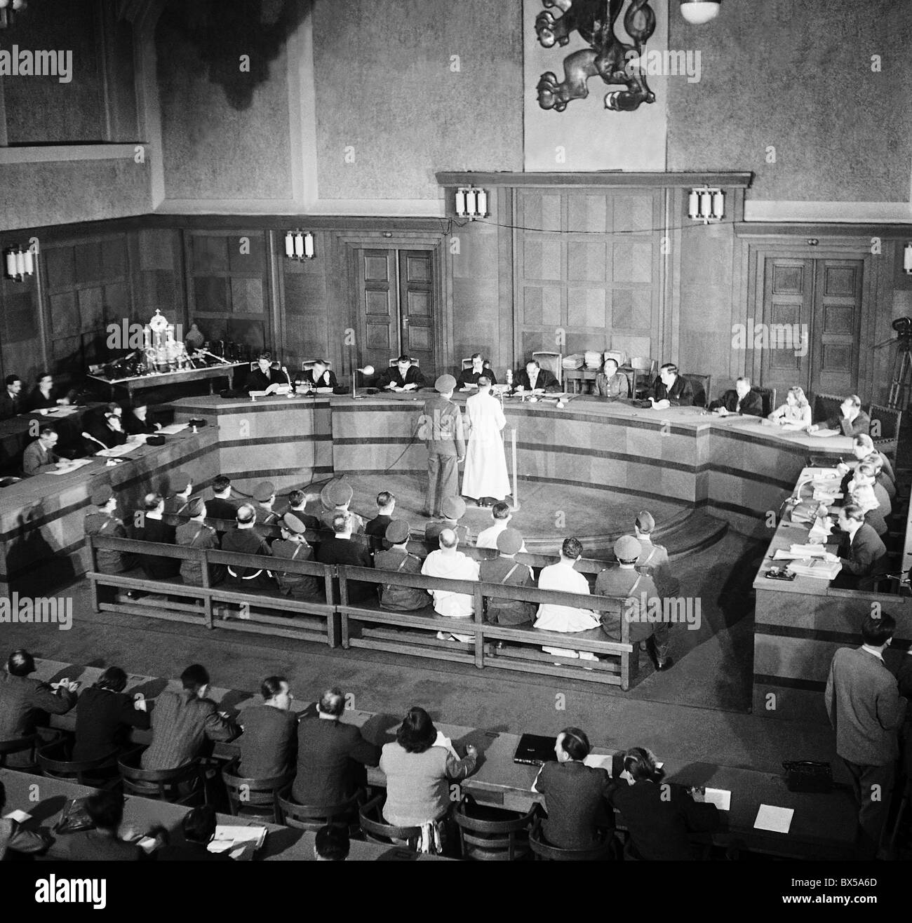Clergy on trial Stock Photo - Alamy