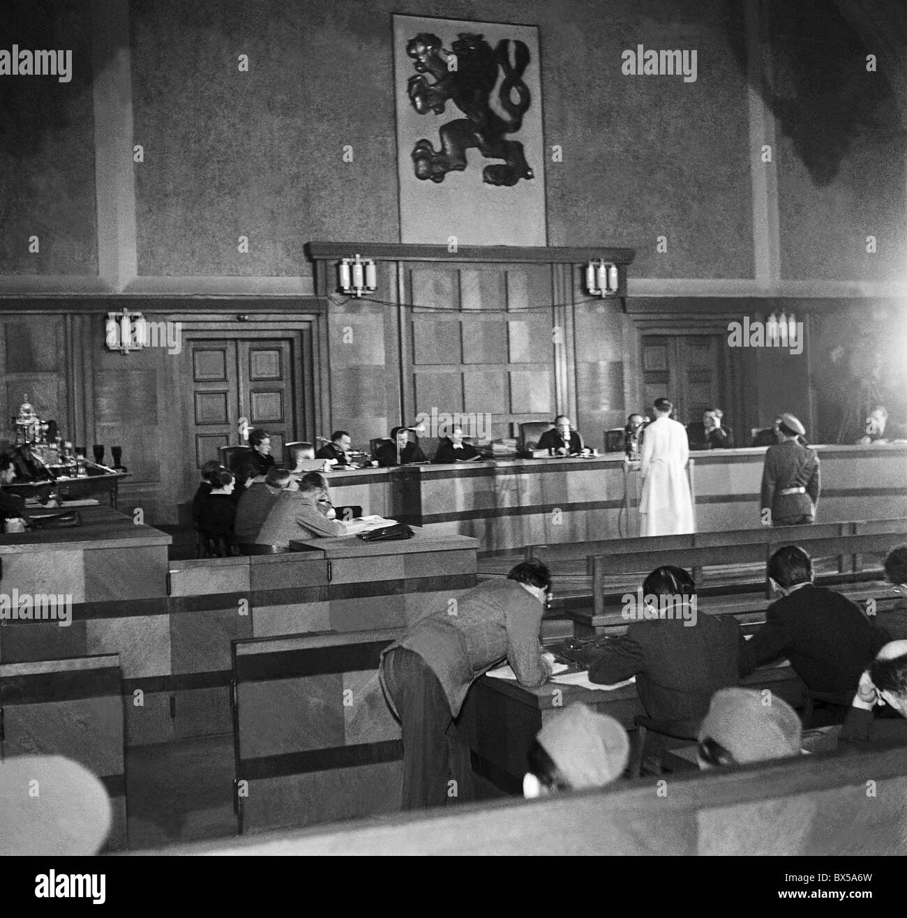 Clergy on trial Stock Photo - Alamy
