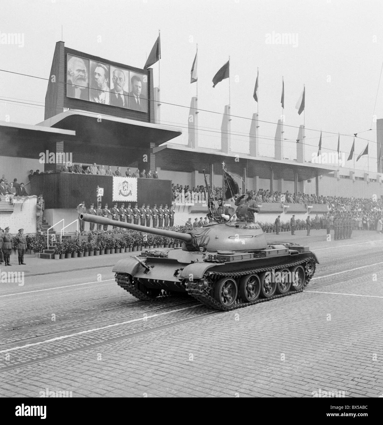 Soviet military parade tanks Black and White Stock Photos & Images - Alamy