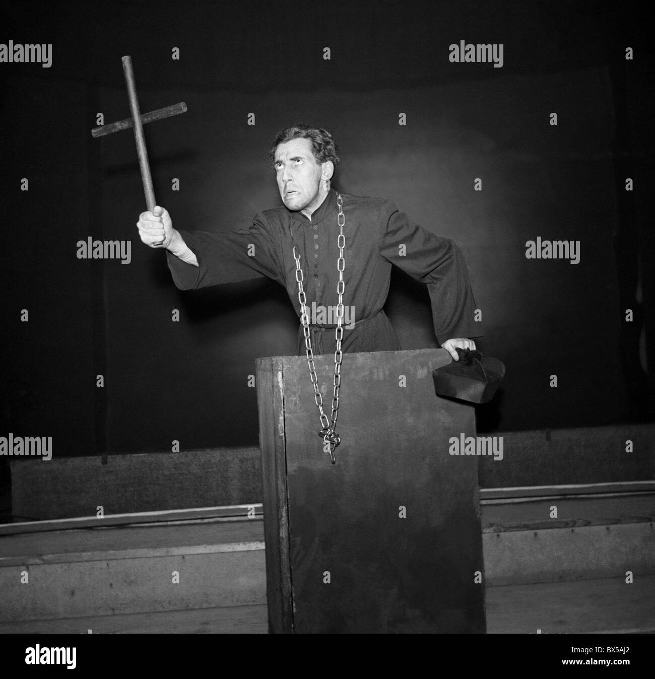 Czechoslovakia - 1949. Actors from "Realisticke Divadlo" or "Realistic ...