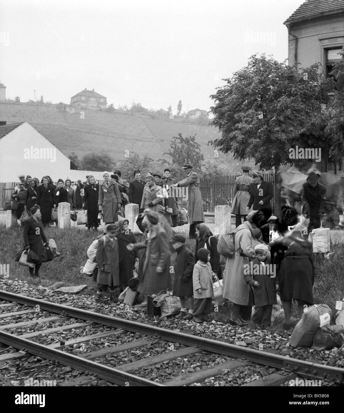 Ethnic Germans, deportation from Sudetenland Stock Photo - Alamy