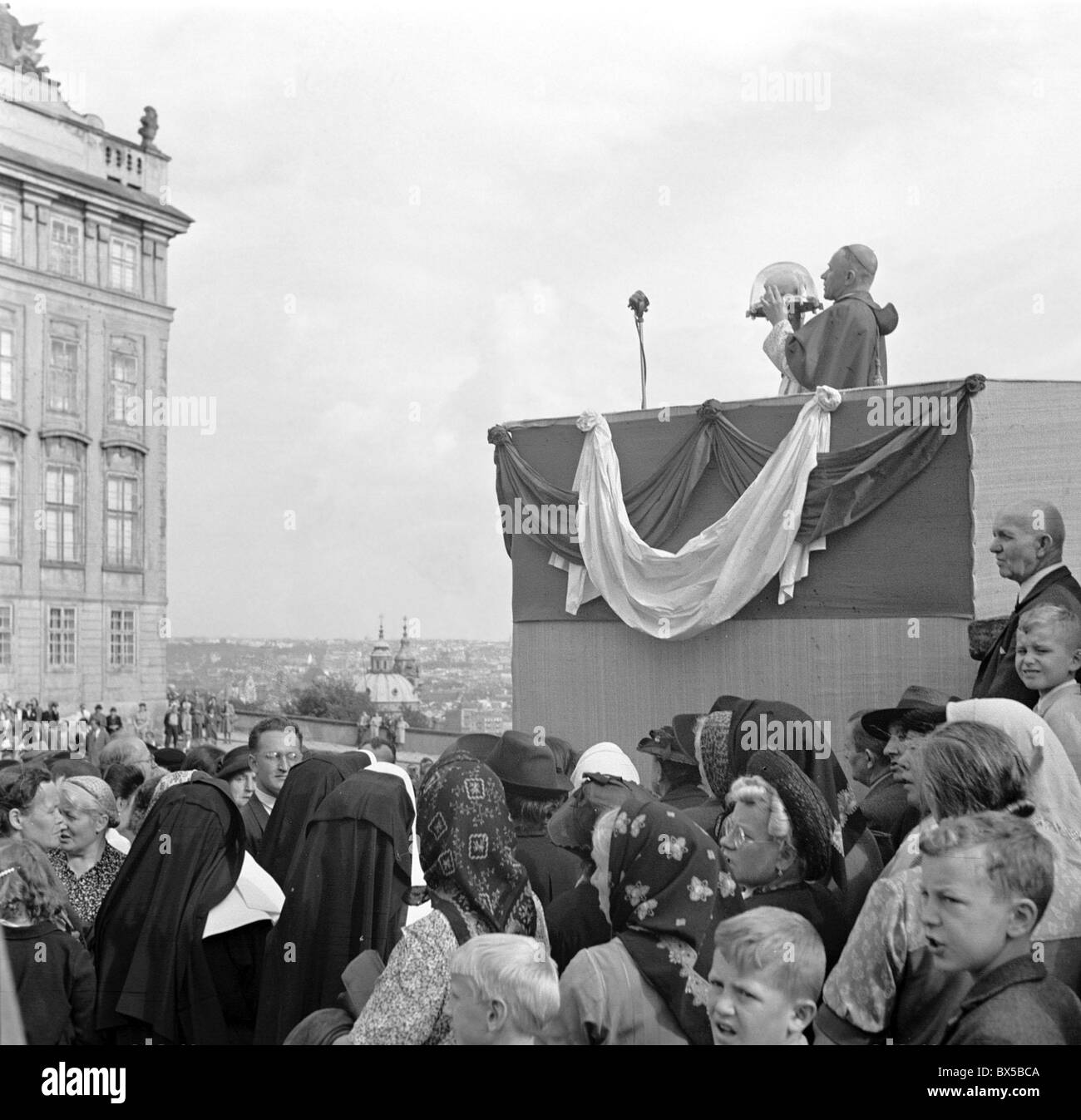 Czechoslovakia 1947, PragueÂ´s Archbishop Josef Beran displays the ...