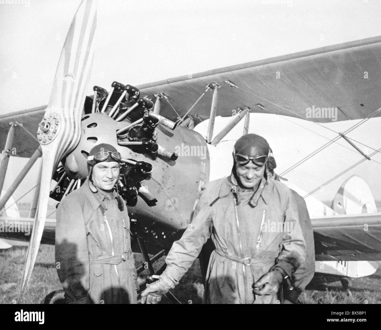 Crew of Avia Be-50 aircraft Stock Photo - Alamy