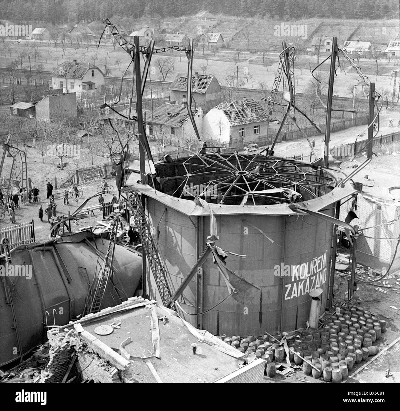 Vintage explosion Black and White Stock Photos & Images - Alamy