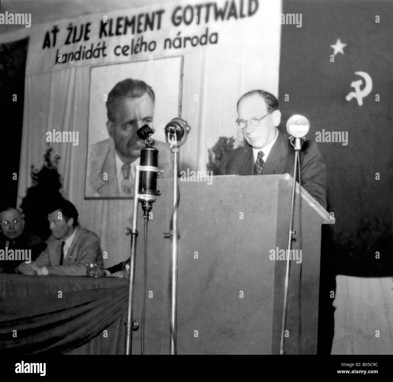 Communist election, propagqnda Stock Photo - Alamy