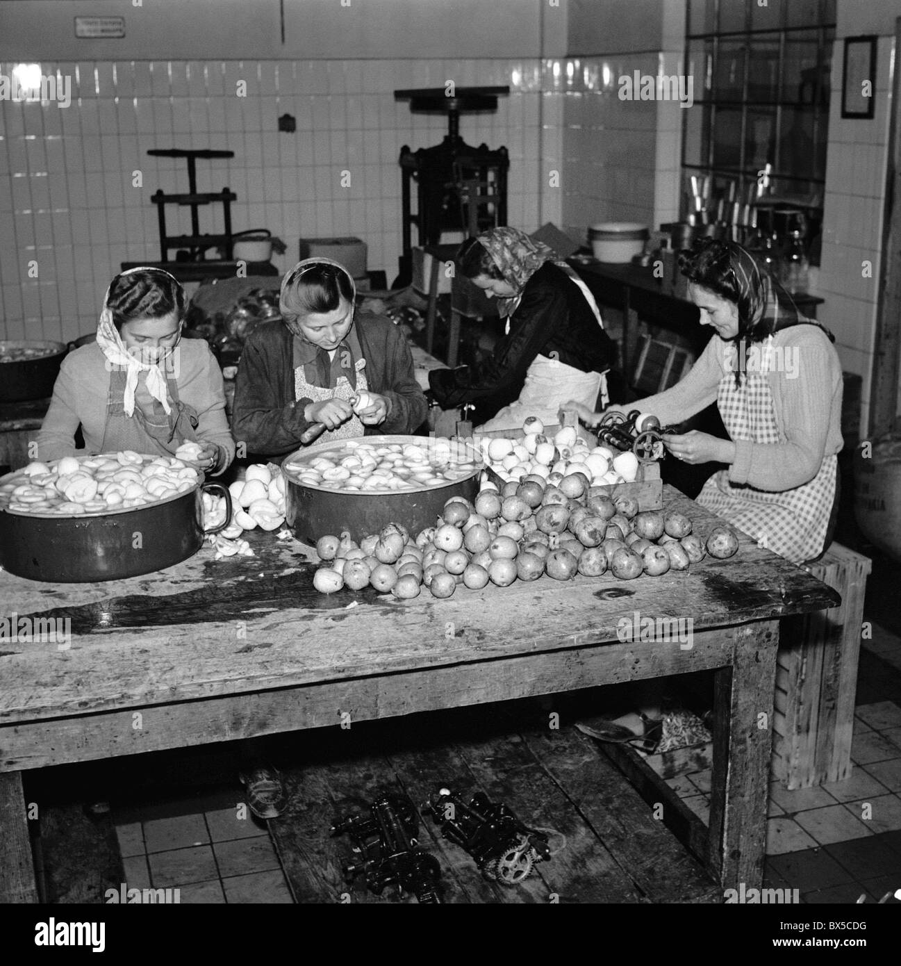 Fruit factory Black and White Stock Photos & Images - Alamy