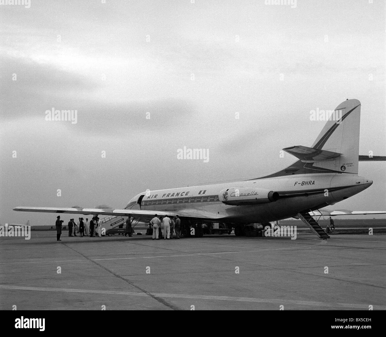 Caravelle aircraft, jet plane, jet, Ruzyne Airport Stock Photo - Alamy