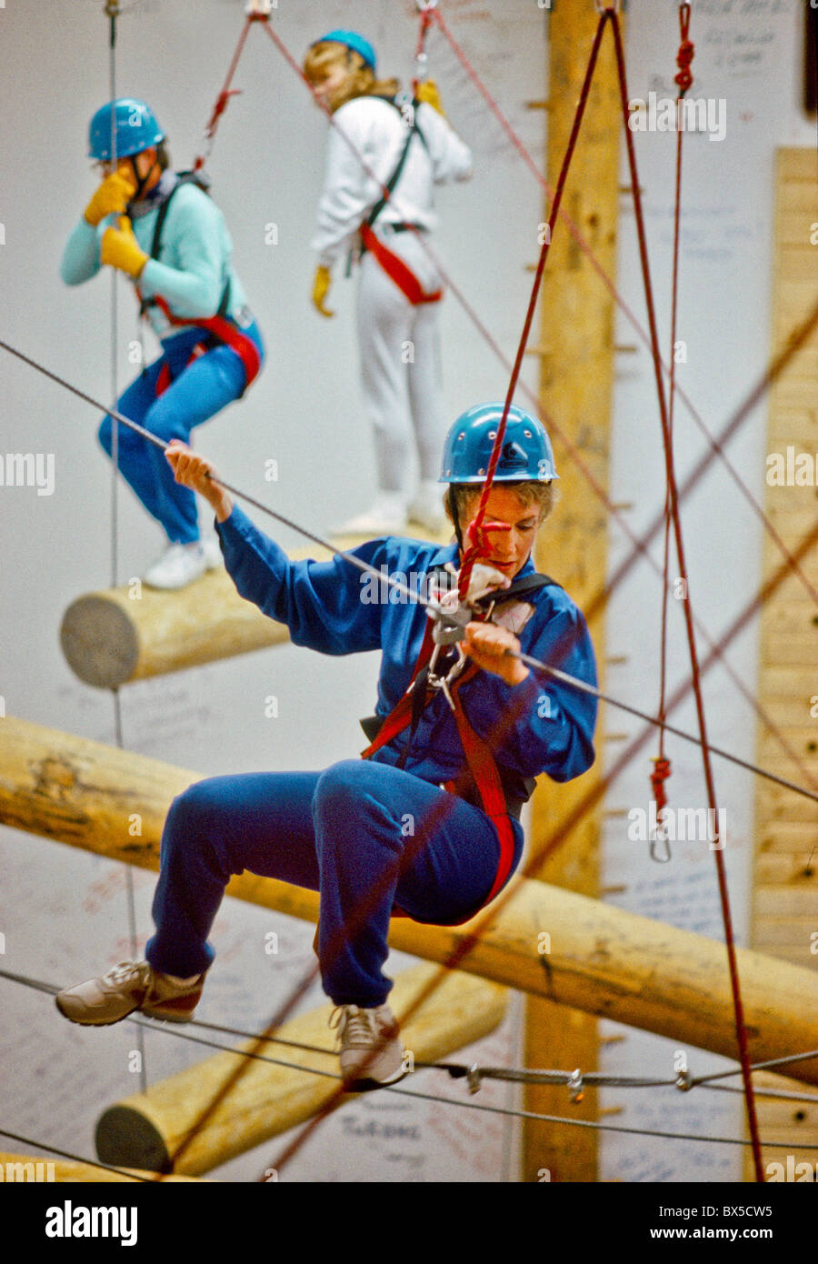 Climbing indoors wearing helmet hi-res stock photography and images - Alamy