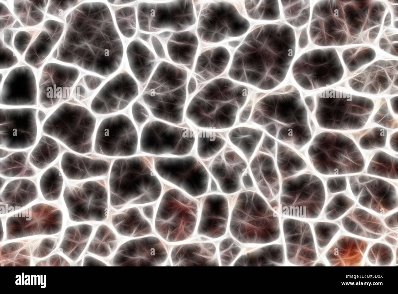 Abstract digitally generated fractal energy field. Wallpaper or ...