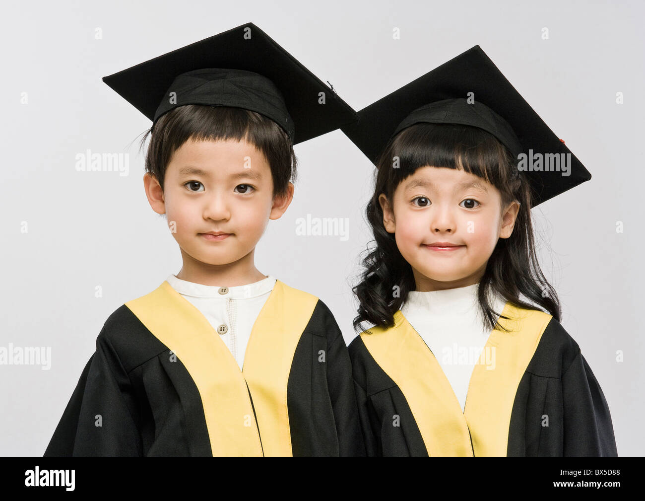 Boy and girl portraits Stock Photo - Alamy