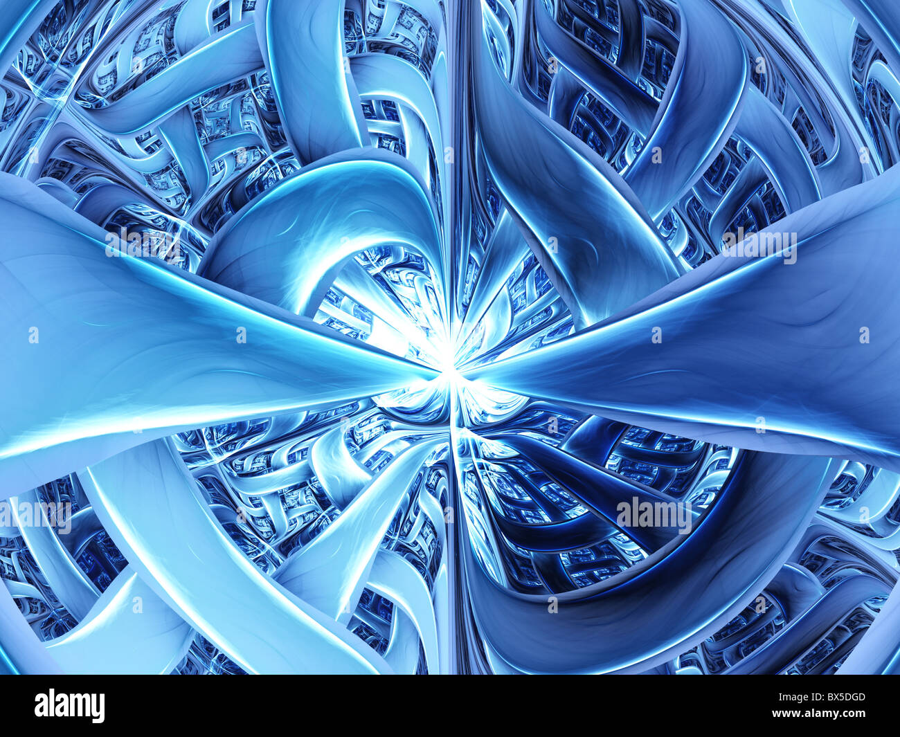 Abstract digitally rendered futuristic gate. Good as background or ...