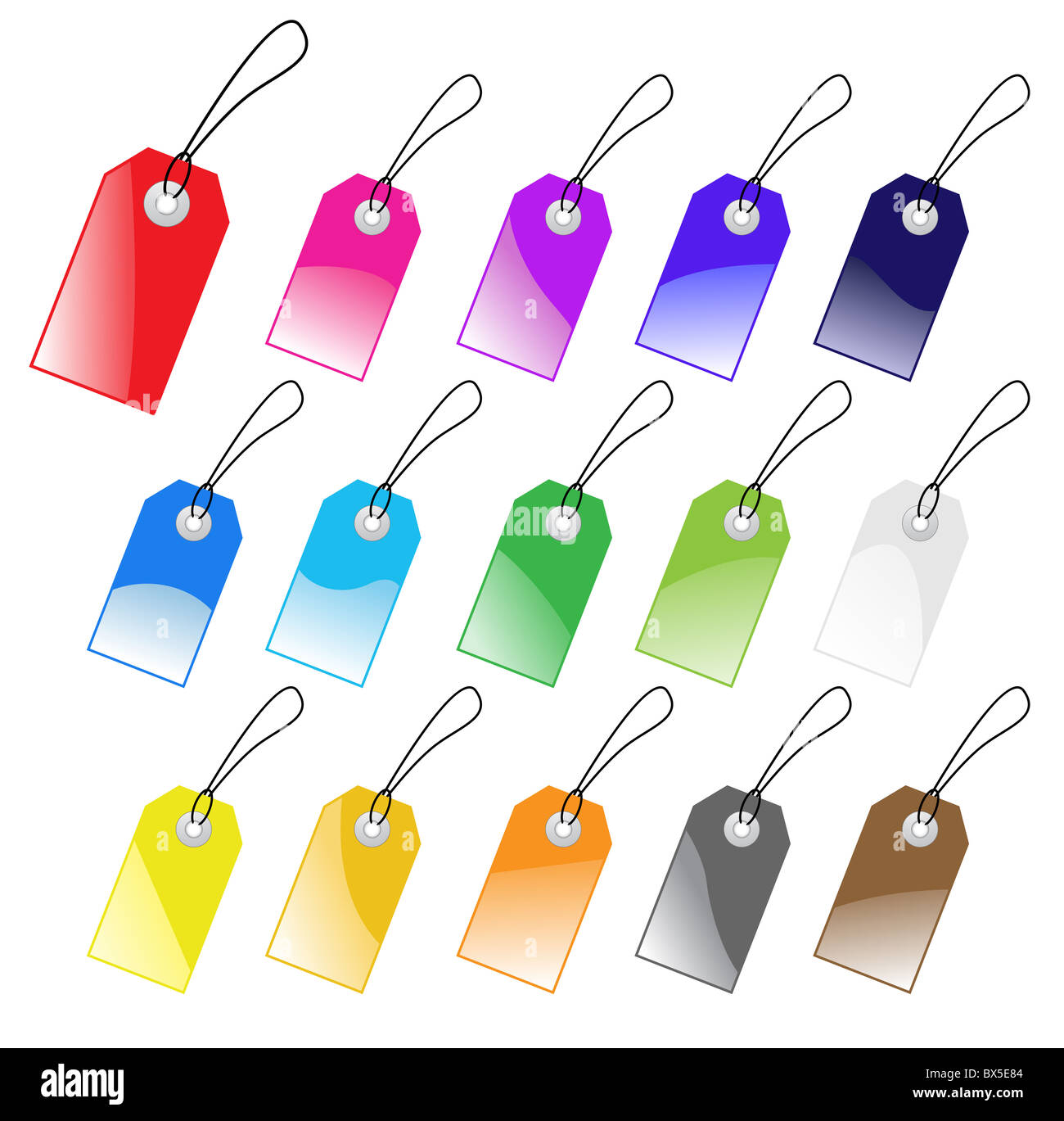 Set of multicolored vector tags for marketing design. Perfect use with ...