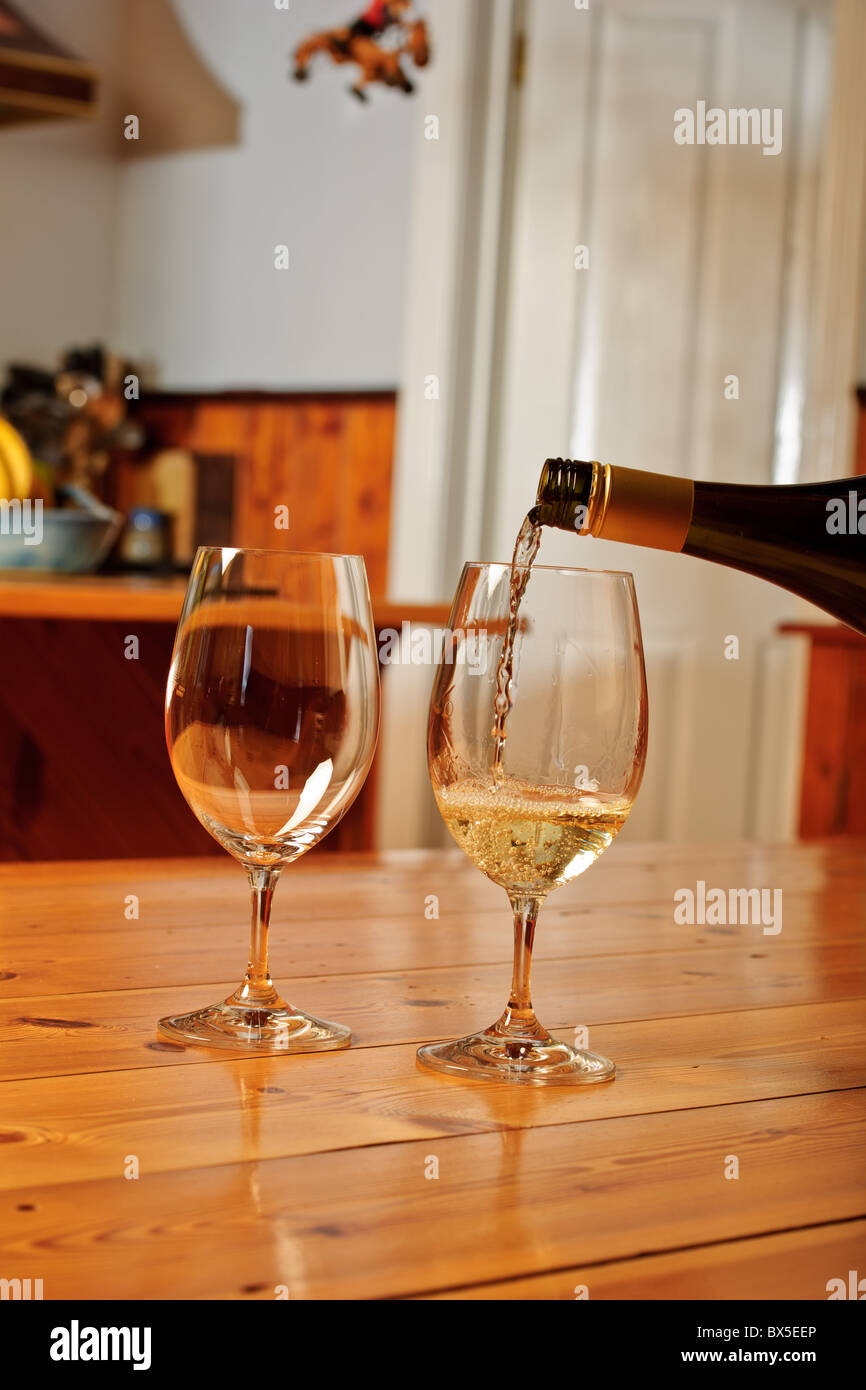 Australian white wine Stock Photo - Alamy