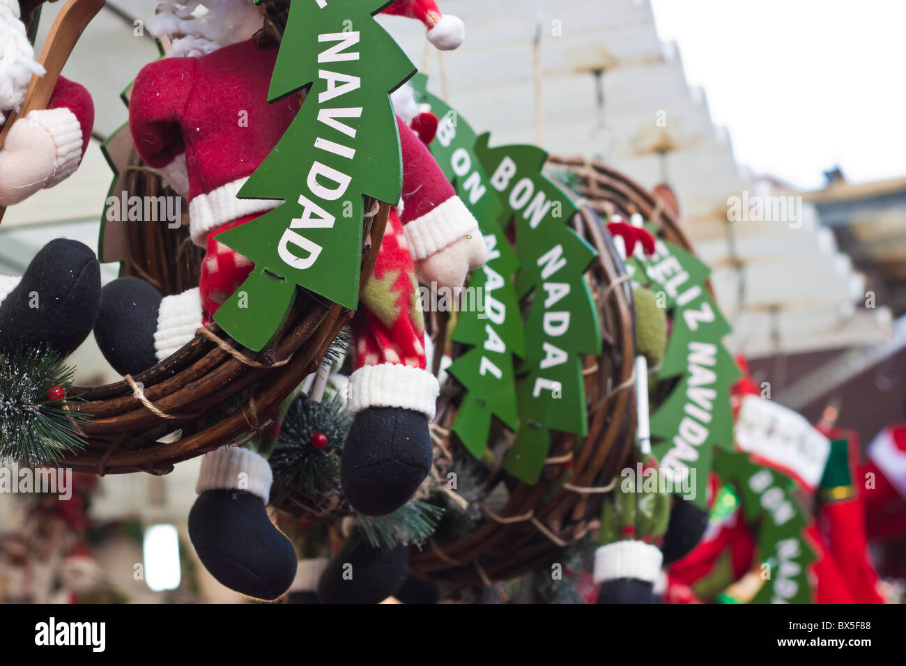 Santa Lucia fair, traditional market in Barcelona where you can buy all ...