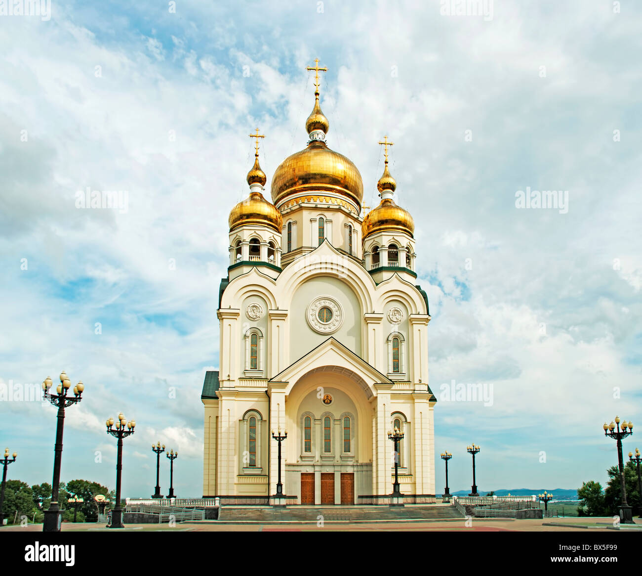 Spaso-Preobrazhenskiy cathedral Khabarovsk Stock Photo - Alamy