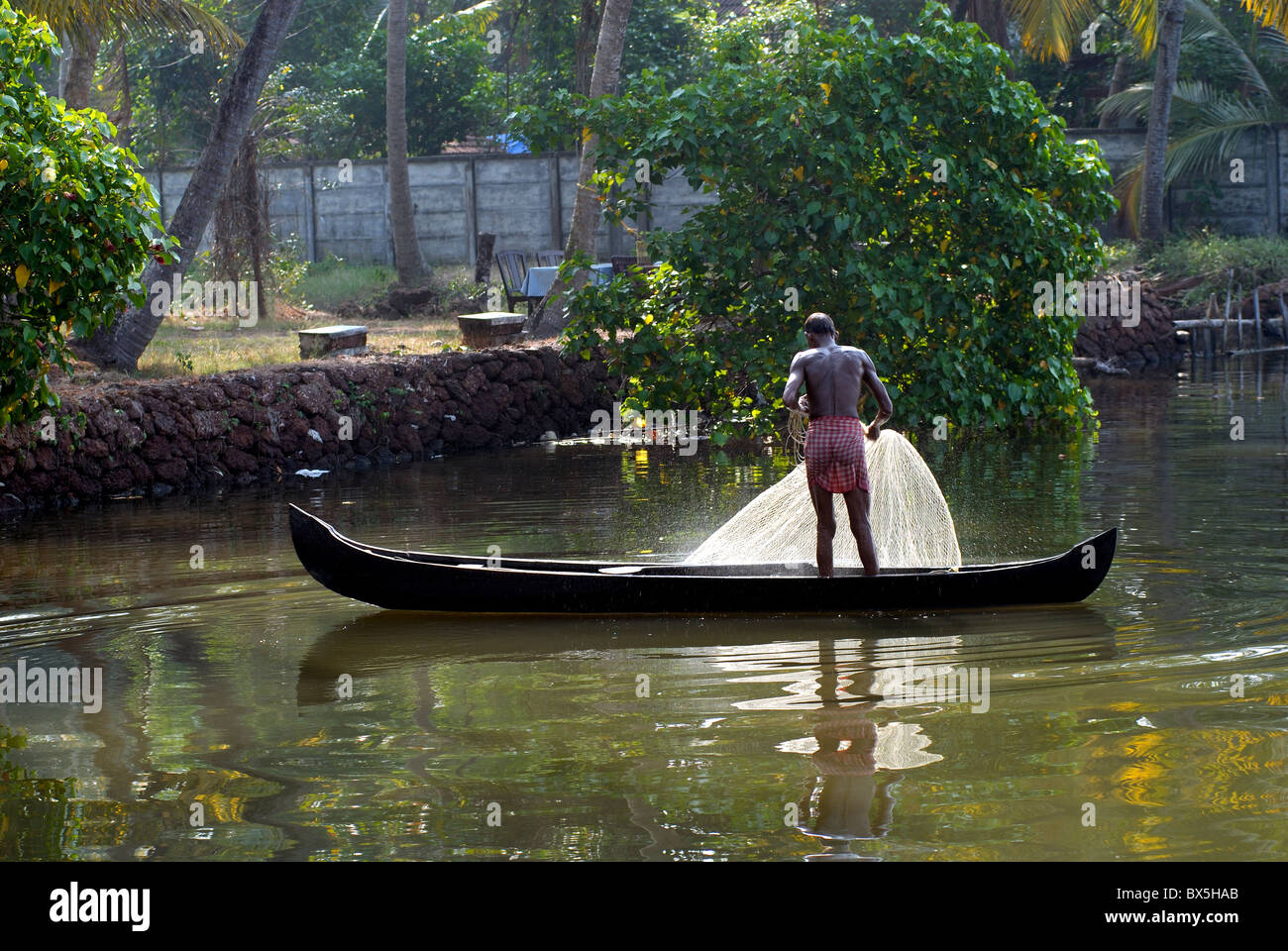 BACKWATERS OF CHERAI KERALA Stock Photo - Alamy
