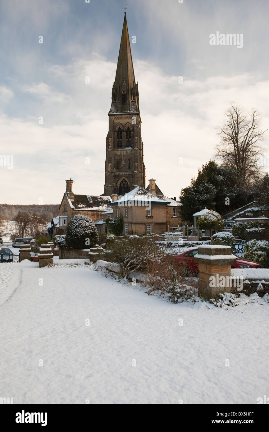 St peters church edensor derbyshire hi-res stock photography and images ...