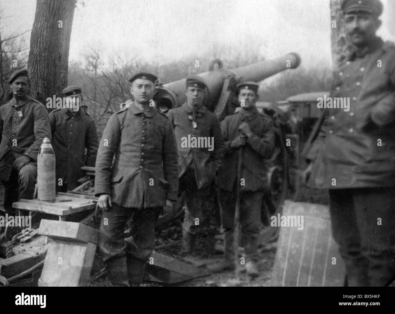 German artillery at the first world war High Resolution Stock ...