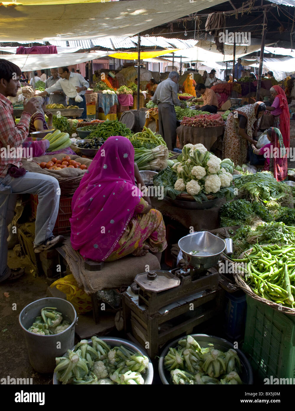 A food market in Pushkar, Rajasthan, India, Asia Stock Photo - Alamy