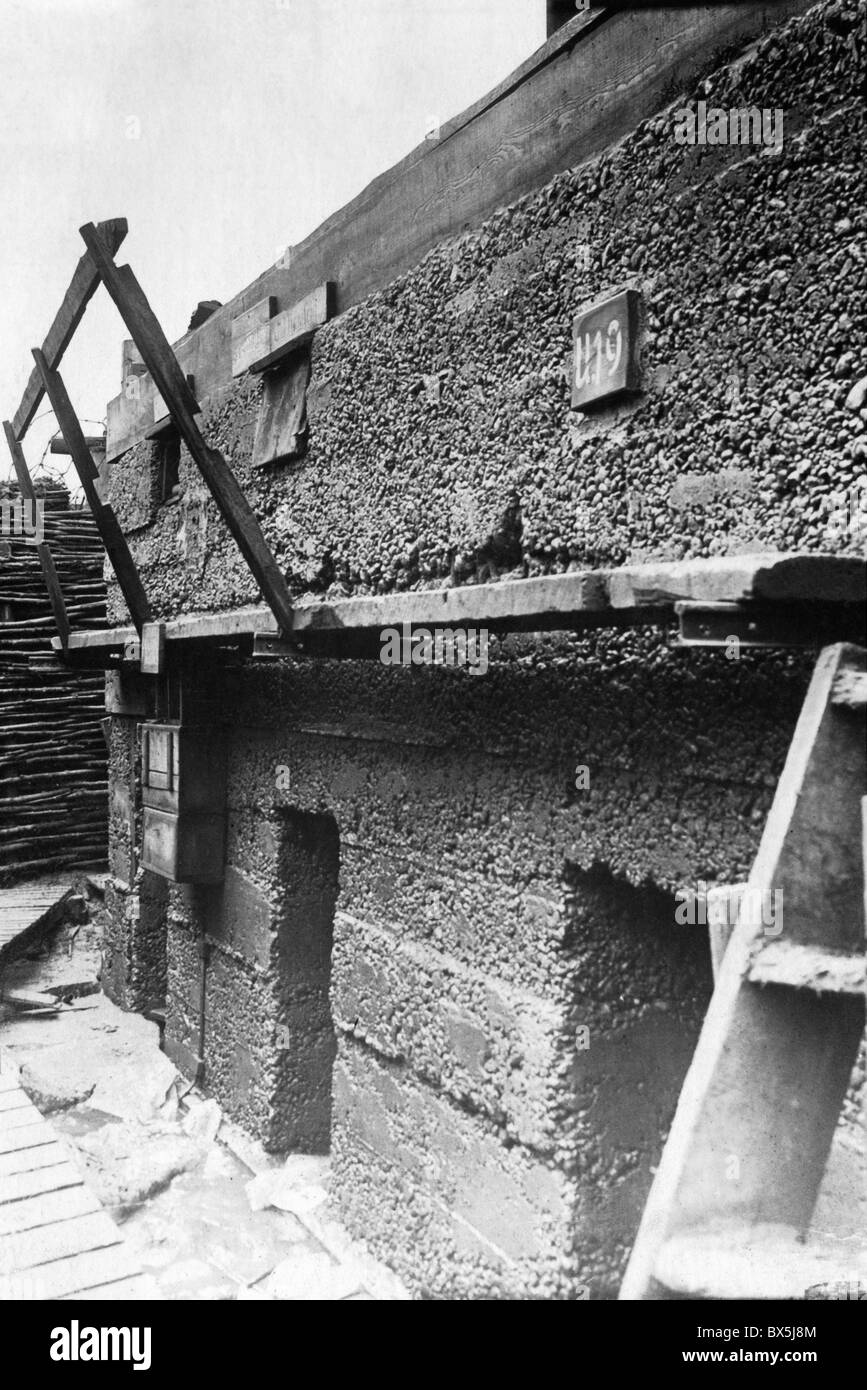Trench bunkers Black and White Stock Photos & Images - Alamy