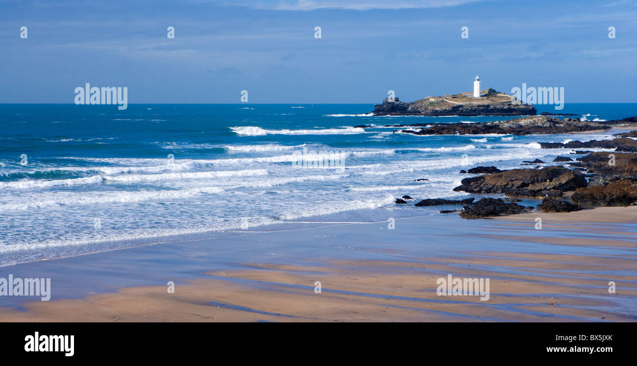 Godrevy Lighthouse, Cornwall, UK Stock Photo - Alamy