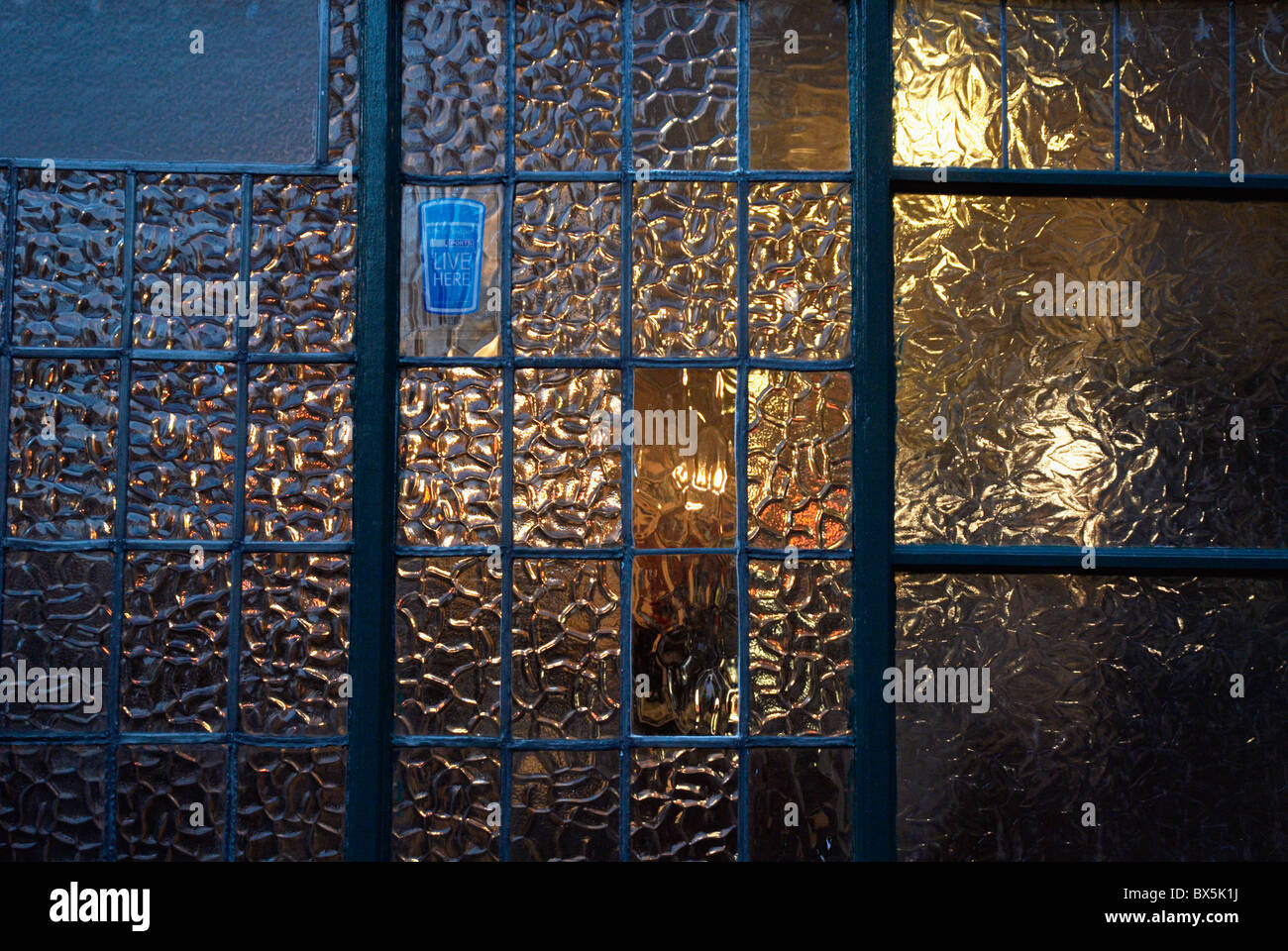 Pub window UK Stock Photo - Alamy