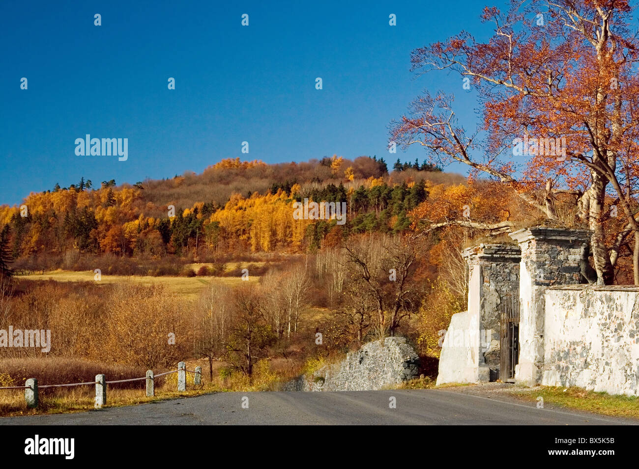 Beautiful autumn landscape in czech hi-res stock photography and images ...