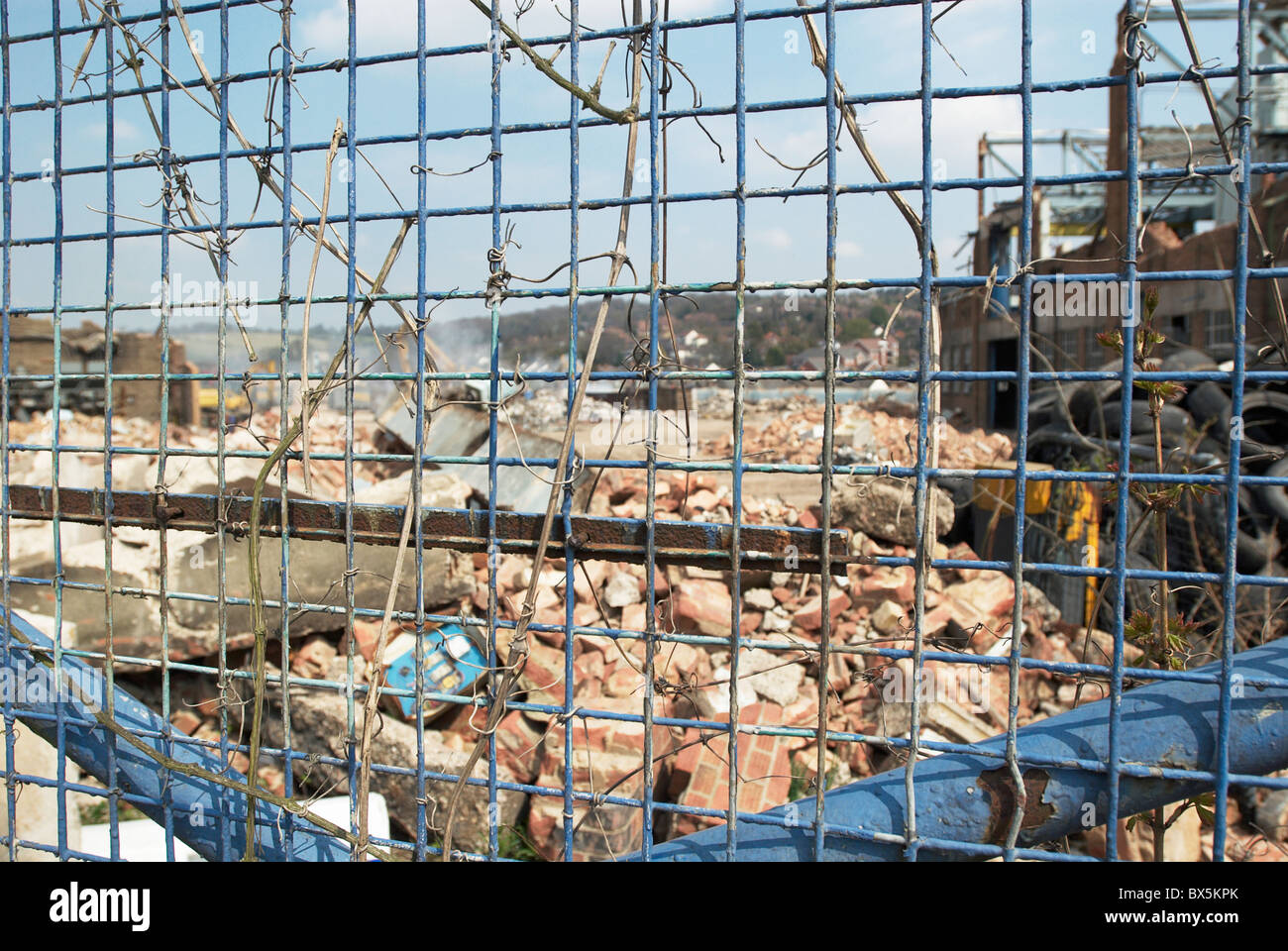 Demolition of a factory and clearing a plot of disused land High ...