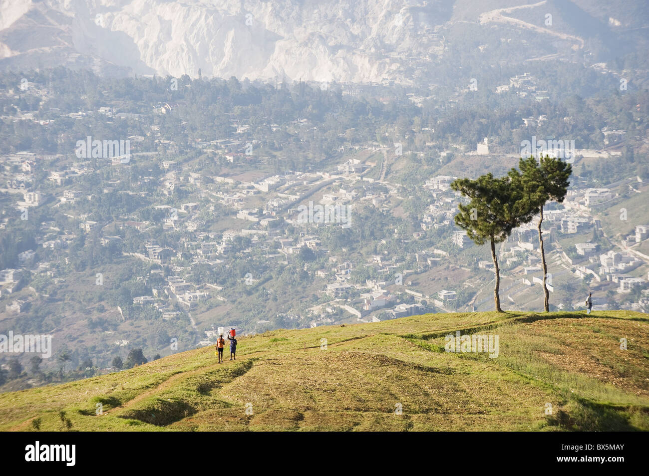 Kenscoff Mountains near Port au Prince, Haiti, West Indies, Caribbean ...