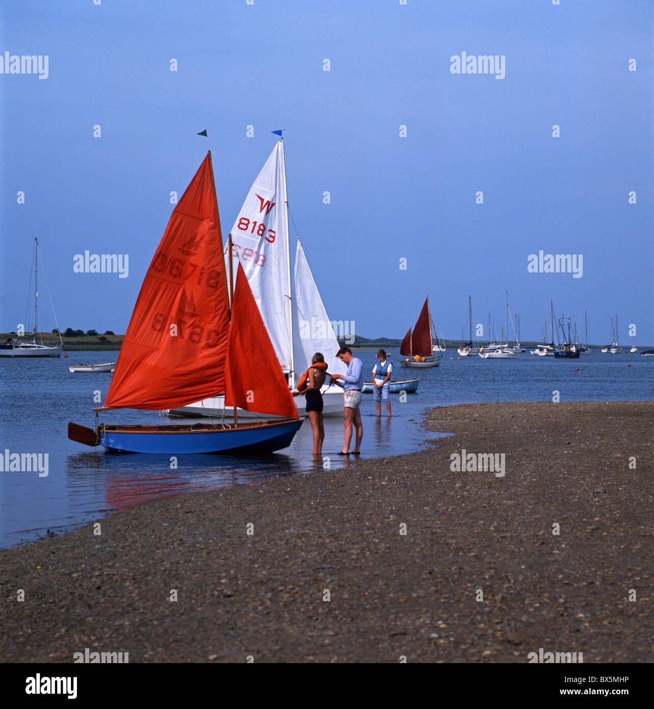 Preparing the boat for sail hi-res stock photography and images - Alamy