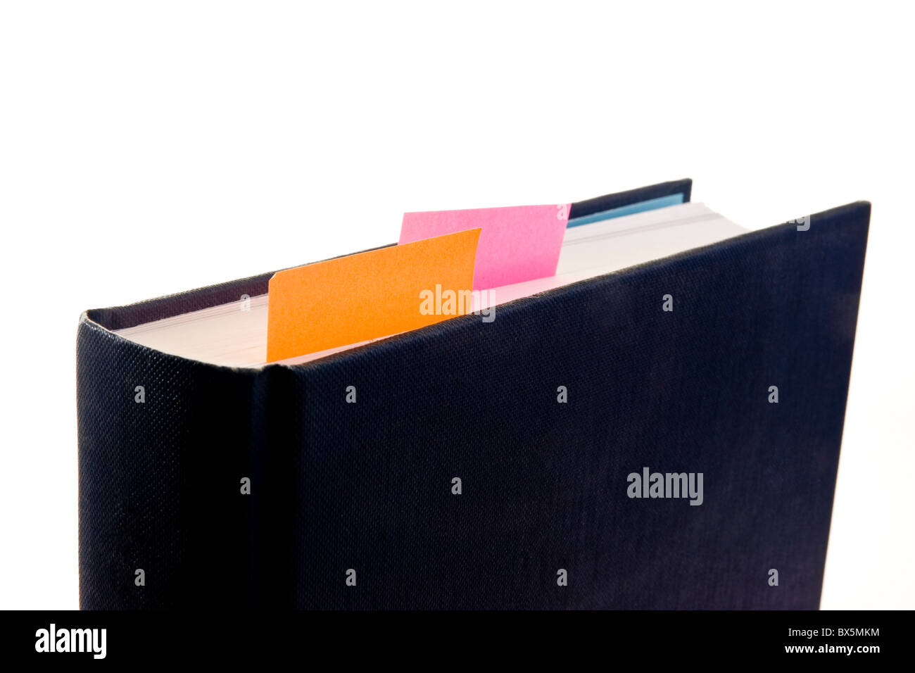 Book with place marks Stock Photo - Alamy