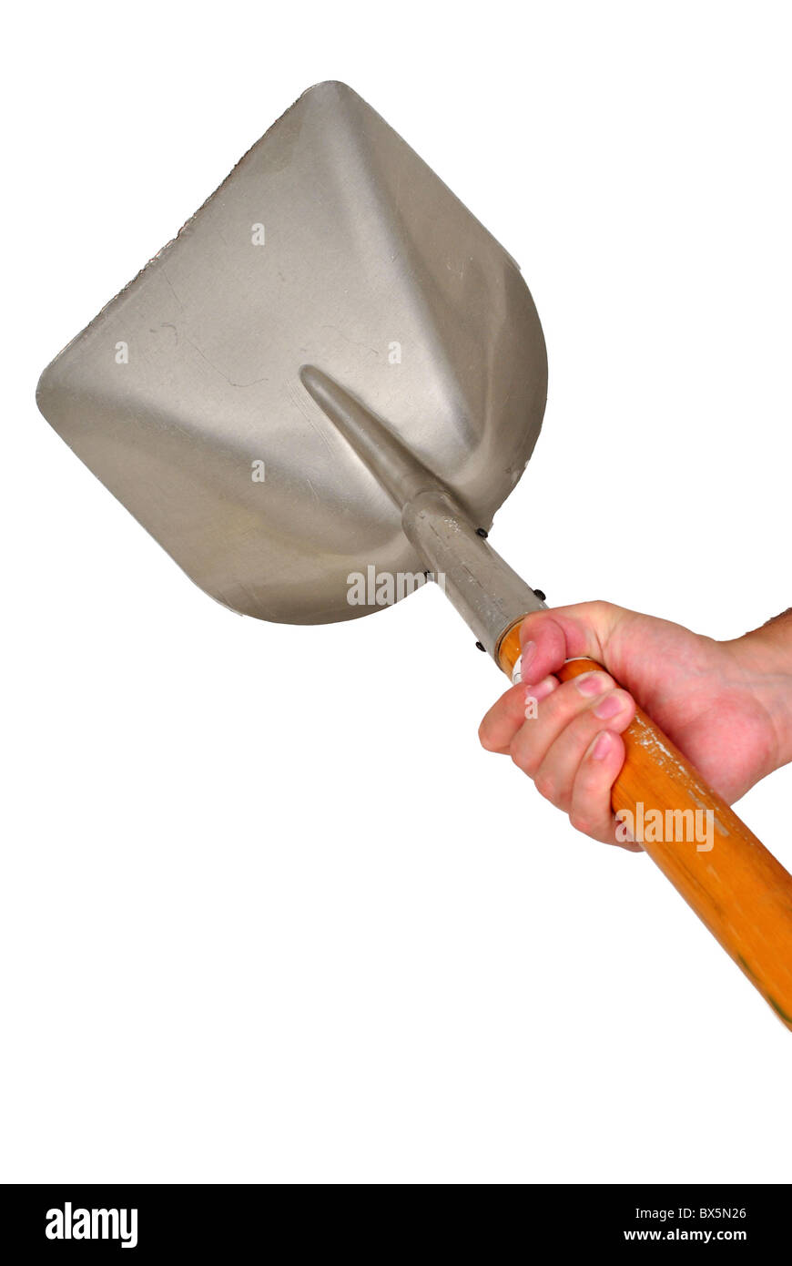 shovel the snow with human hands Stock Photo - Alamy