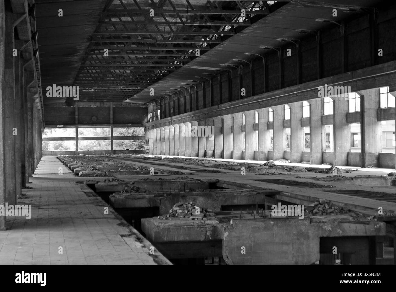 industrial archeology old abandoned factory Stock Photo - Alamy