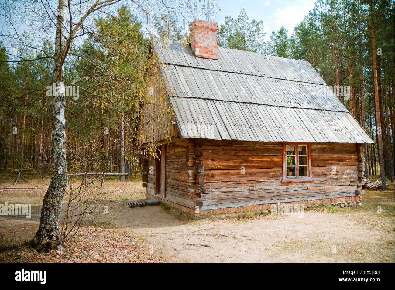 Poland log house hi-res stock photography and images - Alamy
