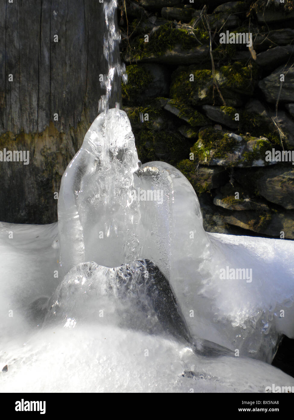 water ice in winter clear and transparent Stock Photo - Alamy