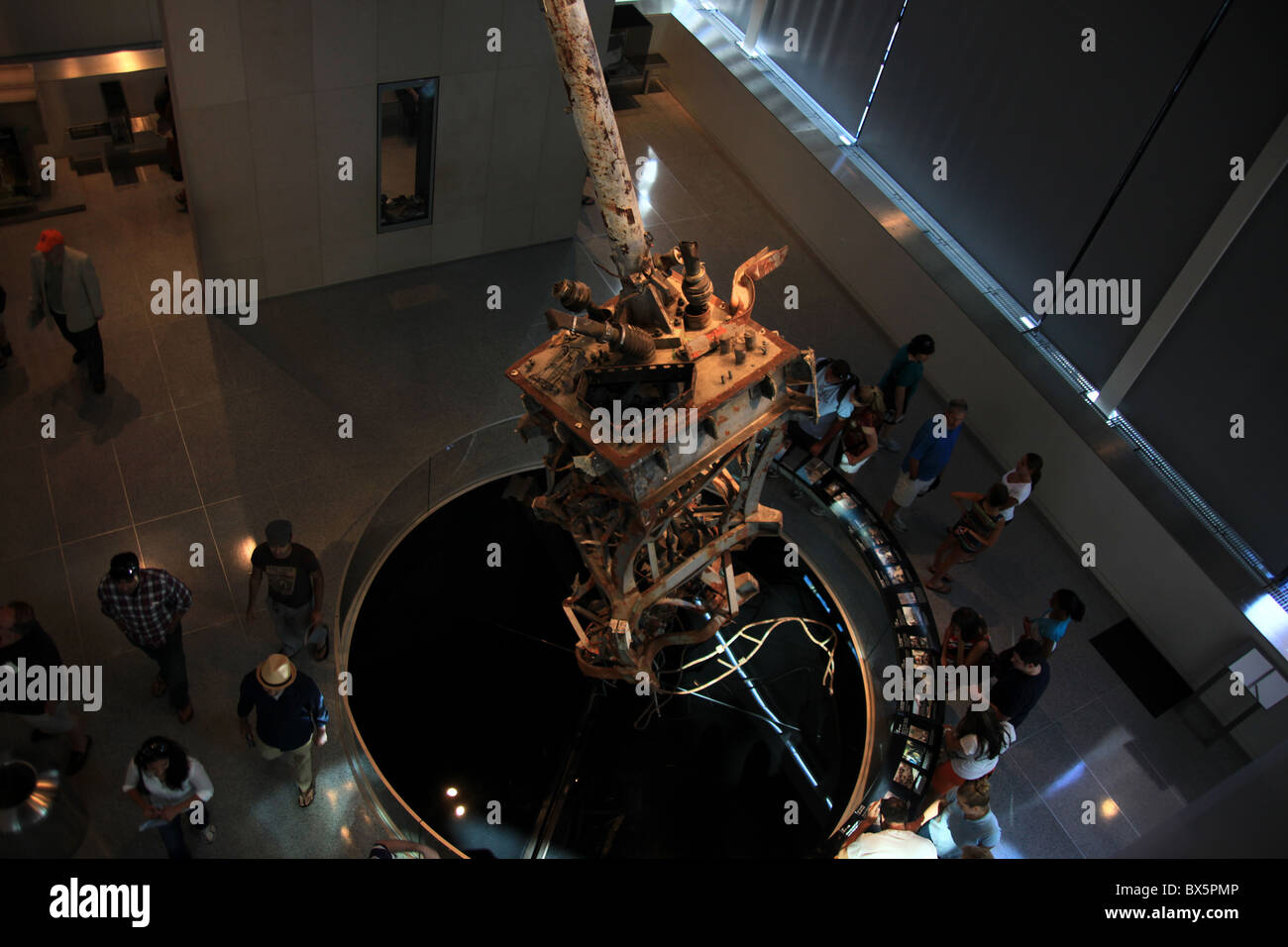 World Trade Center Tower 1 antenna on display at the Newseum in ...