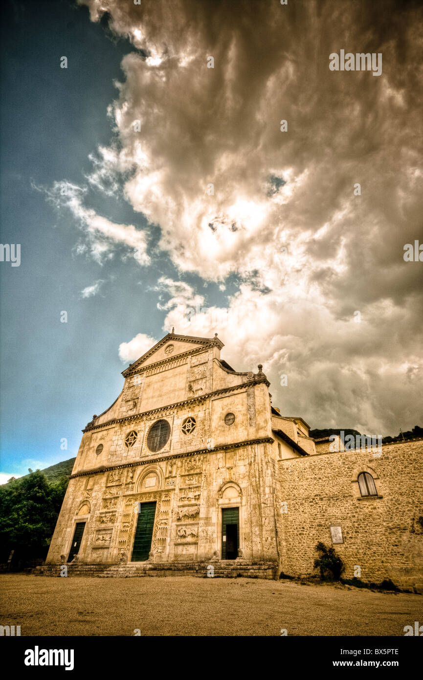 medieval church in Spoleto, Umbria, Italy Stock Photo - Alamy